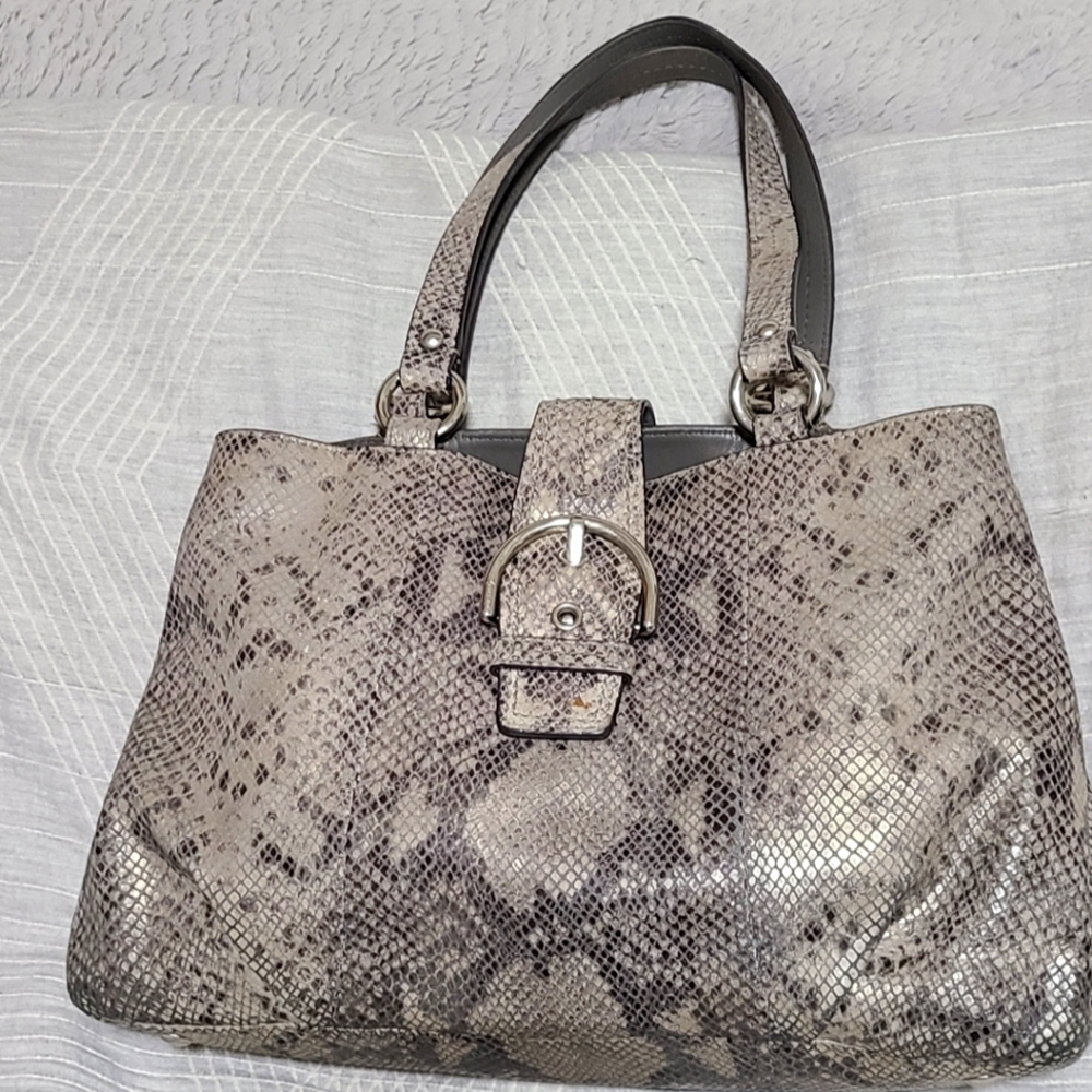 Coach Soho Python Embossed Leather Shoulder Bag (F196… - Gem
